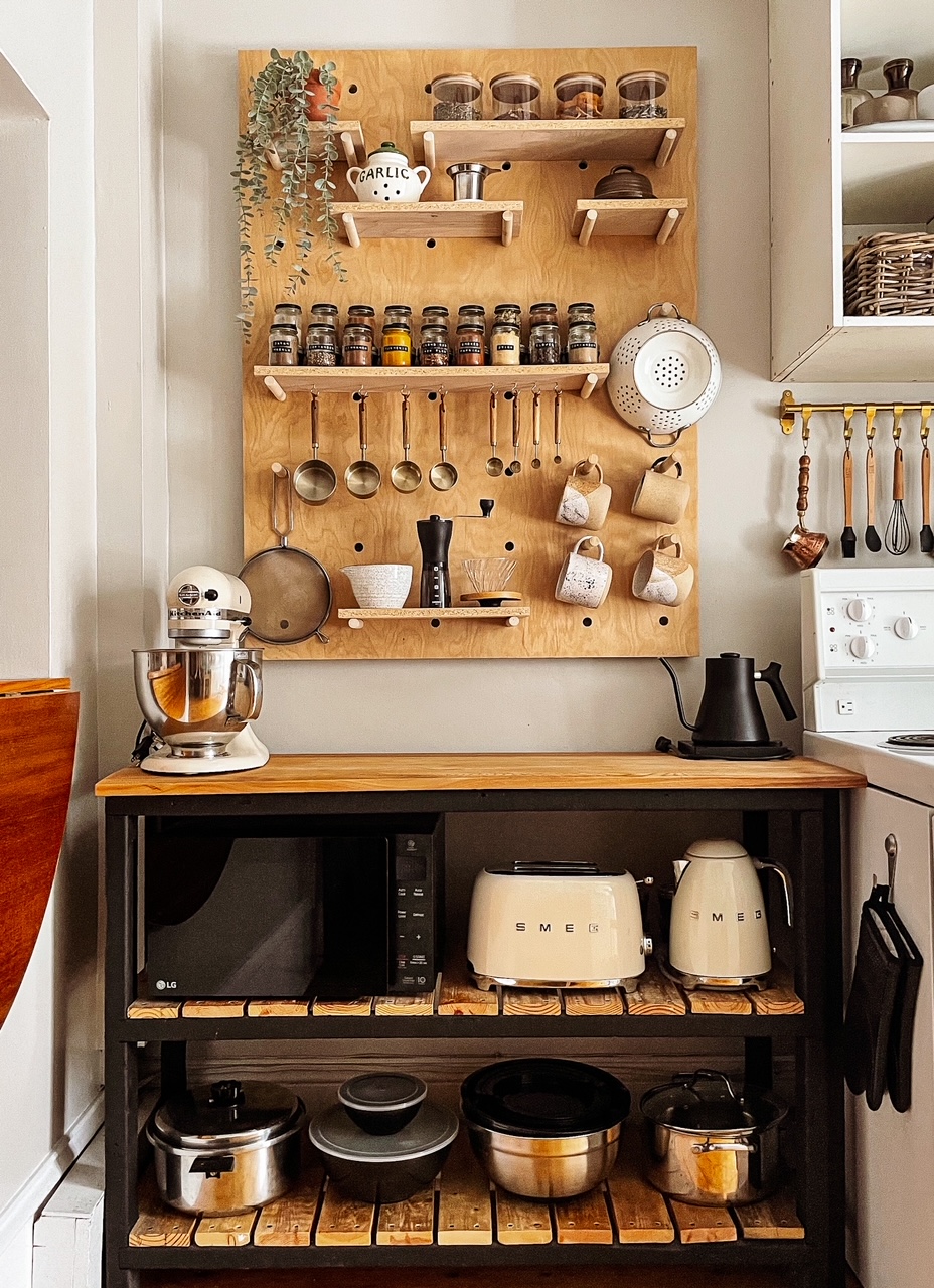 Here Is How To Style Your Kitchen Peg Board - From What It Once Was